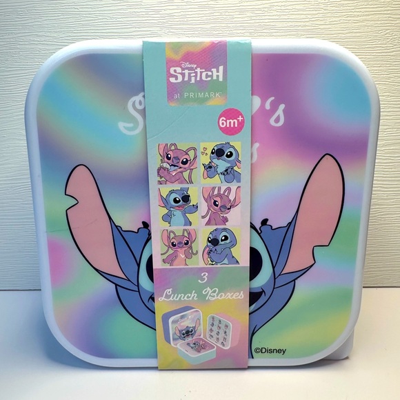 Disney | Dining | Disney Stitch Angel Lunch Bento Boxes Set Of 3 Nwt ...